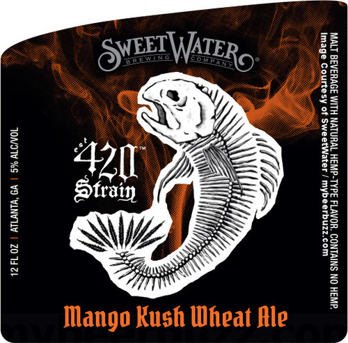 Пиво SweetWater Brewing Company — 420 Strain Mango Kush Wheat Ale ...